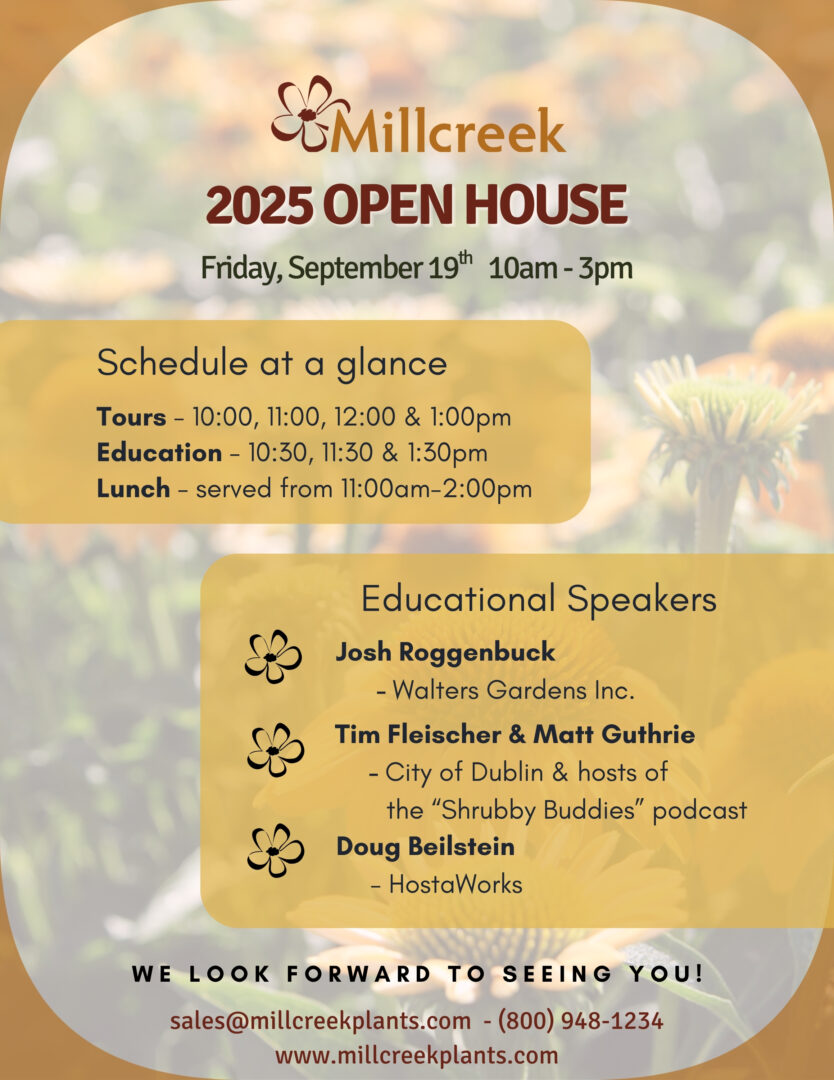 2025 Millcreek Open House – Millcreek Gardens